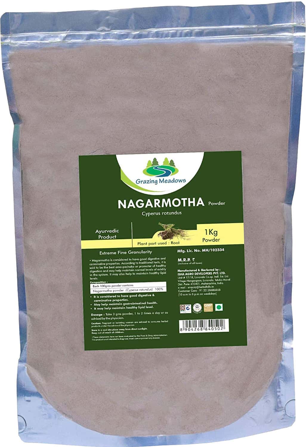 Buy AL-AYURVEDIC LIFE NAGARMOTHA POWDER/CYPERUS ROTUNDUS POWDER 1 KG VALUE PACK OF 5 Online ...