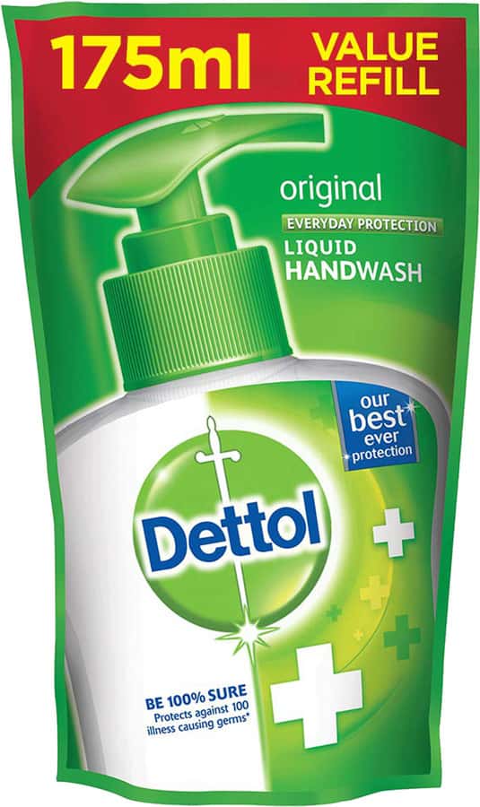 Buy DETTOL ORIGINAL PINE POWDER TO LIQUID HAND WASH 8 G Online & Get ...