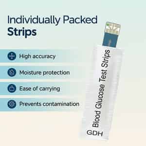 Buy DR. ODIN AC-307 (GDH-FAD) BLOOD GLUCOSE TEST STRIP WITH GDH-FAD ...