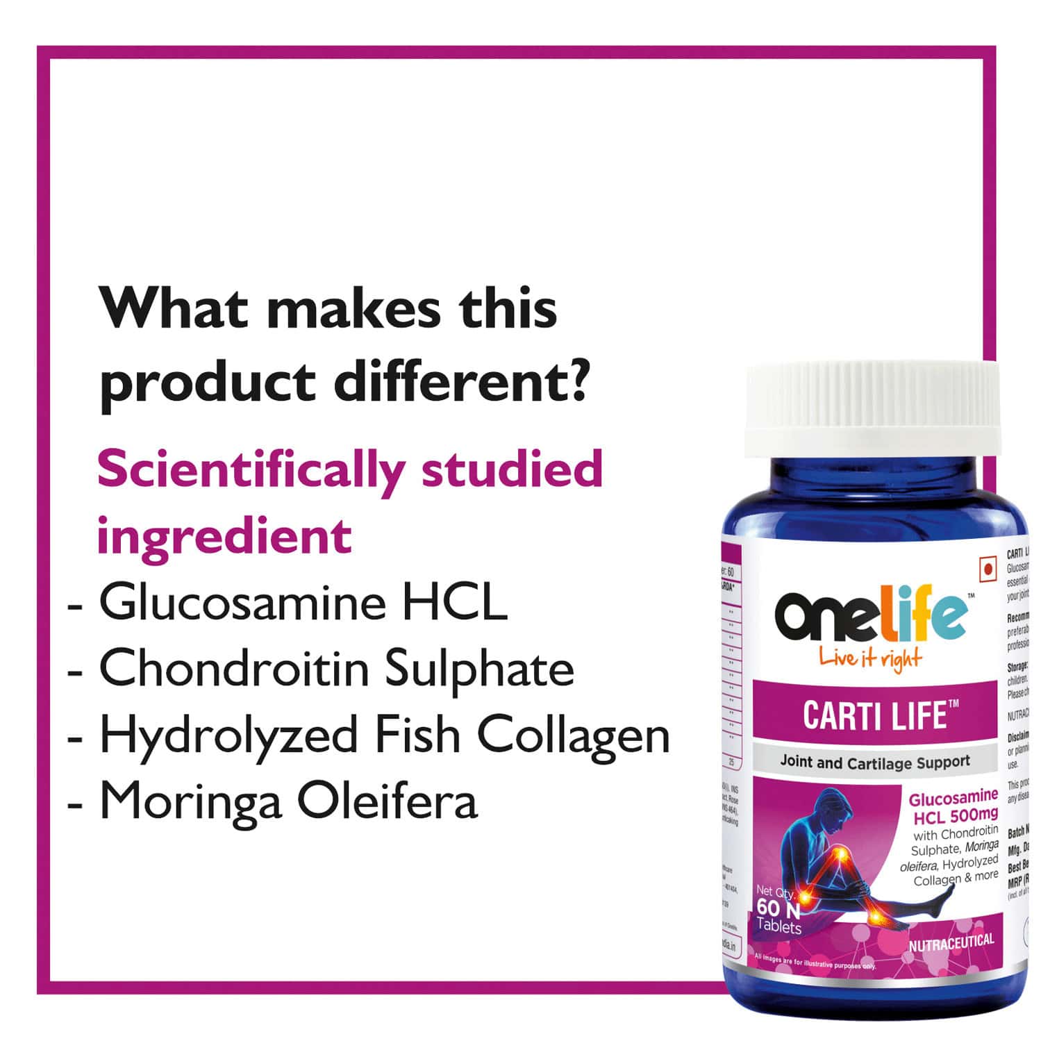 Buy ONELIFE CARTI LIFE - 60 TABLETS Online & Get Upto 60% OFF at PharmEasy