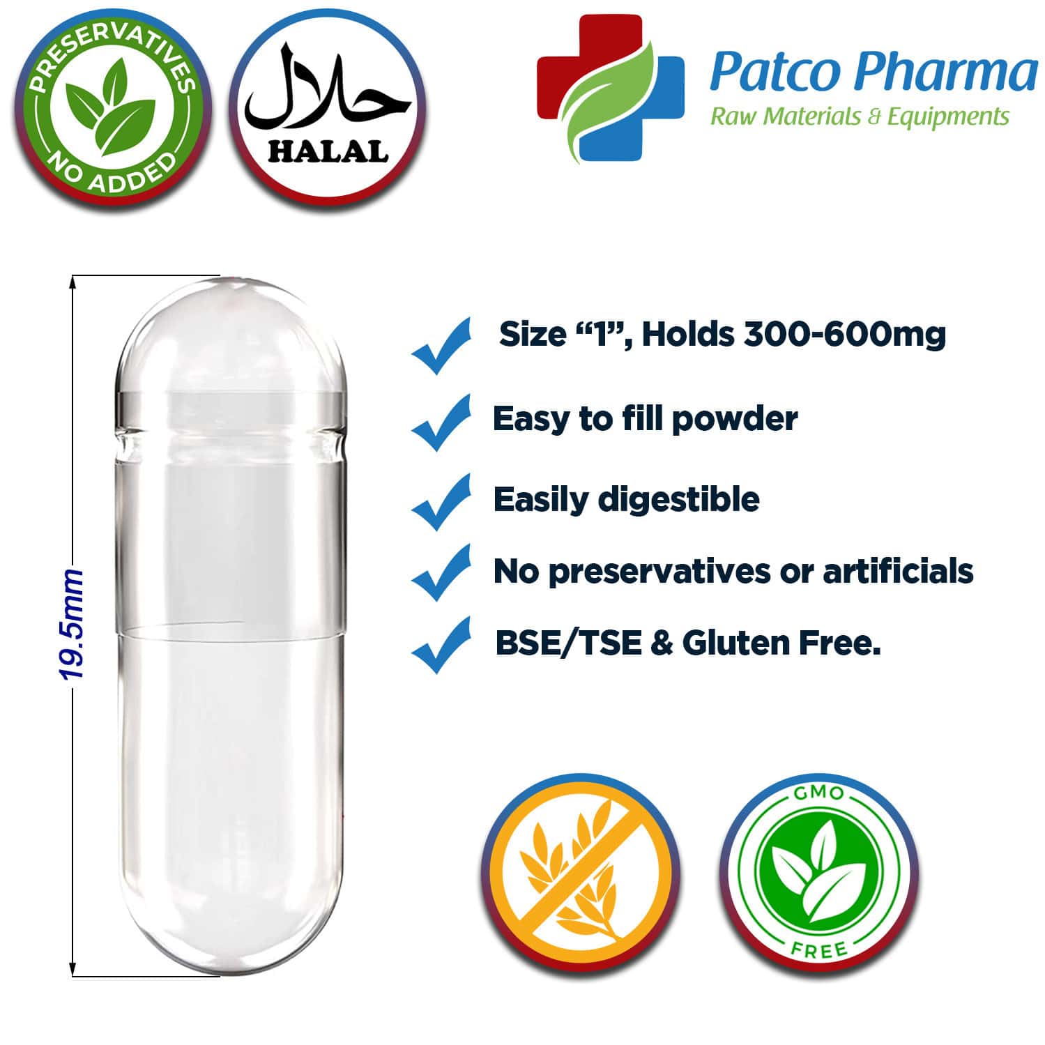 Buy PATCO PHARMA - SIZE 1 MAROON EMPTY GELATIN PILL CAPSULE | DIY ...