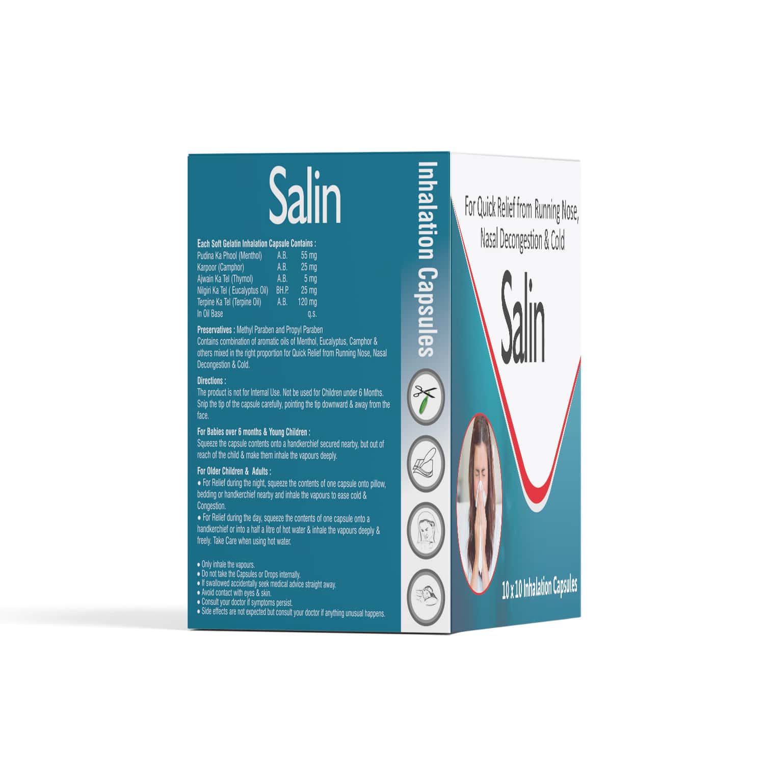 Buy WEST COAST SALIN CAPSULE FOR QUICK RELIEF FROM RUNNING NOSE (100 ...