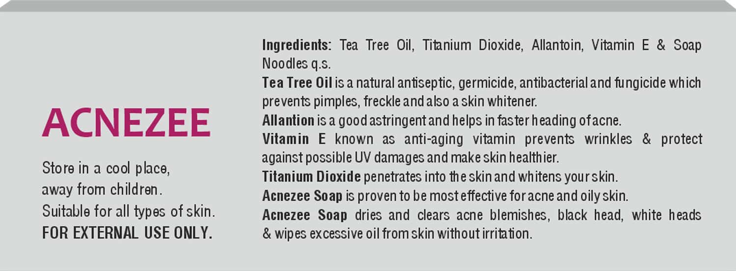 Buy ACNEZIM ANTI ACNE SOAP - 75GM Online & Get Upto 60% OFF at PharmEasy