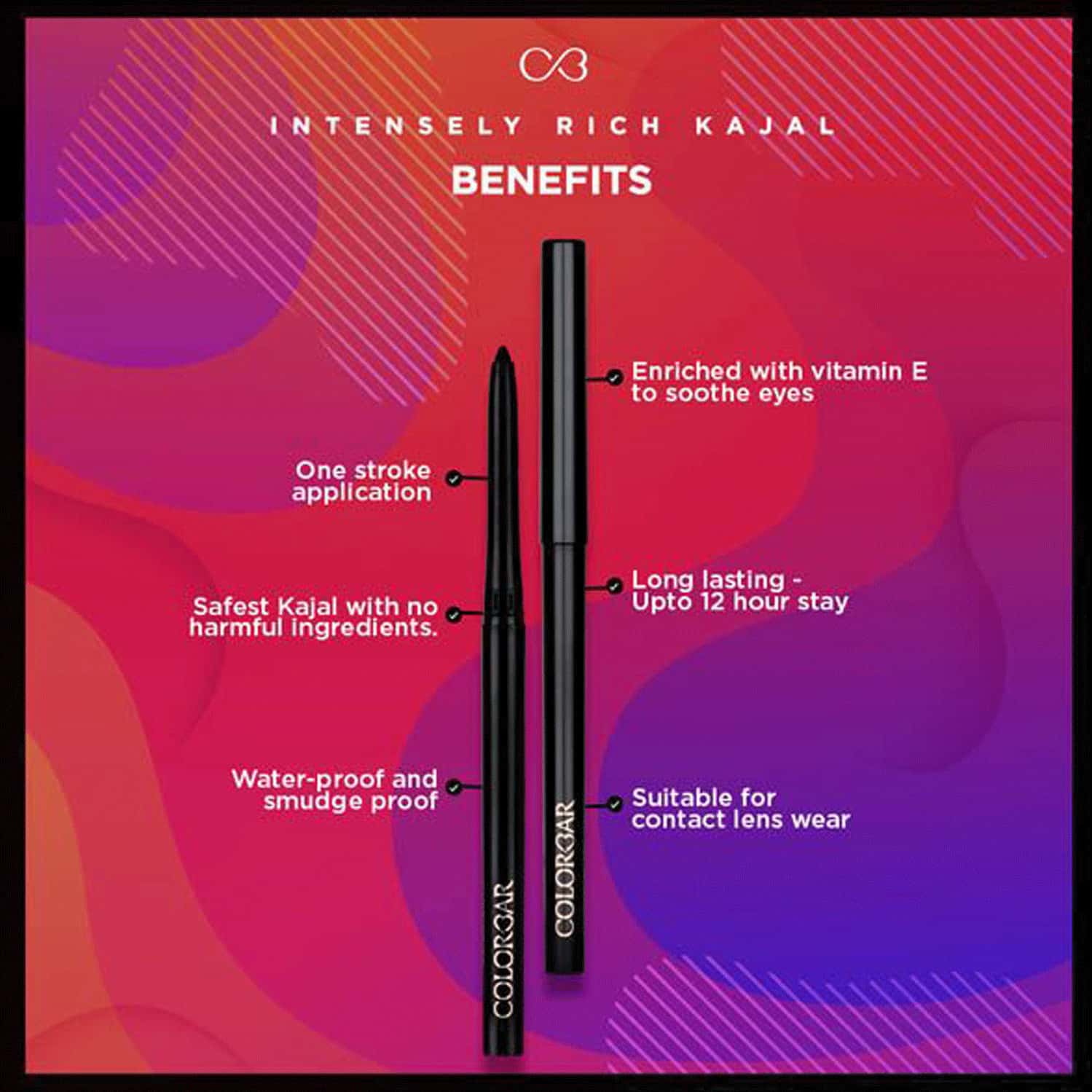 Buy COLORBAR INTENSELY RICH KAJAL-DUO CREATIVELY BLACK Online & Get ...
