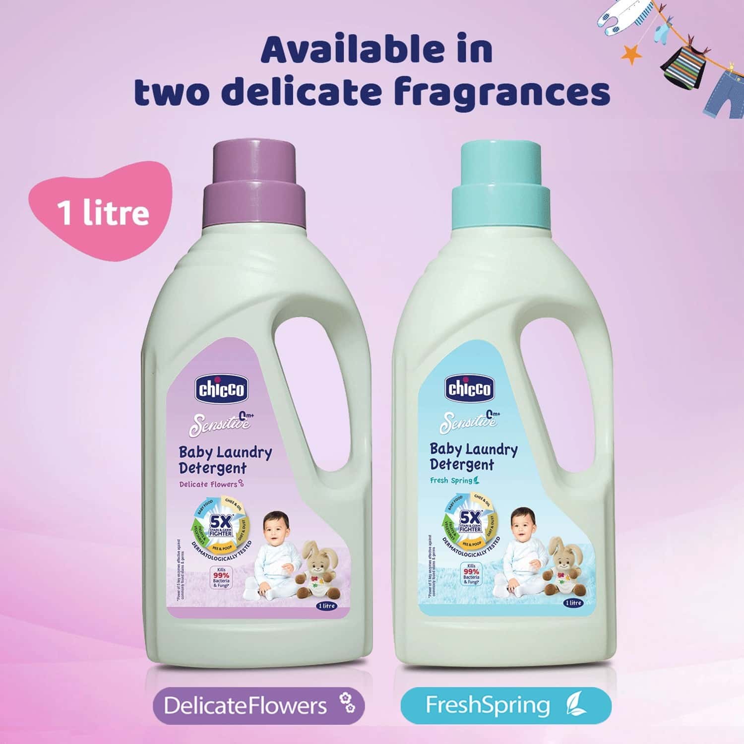 Buy CHICCO BABY DELICATE FLOWERS LAUNDRY DETERGENT BOTTLE OF 1000ML ...