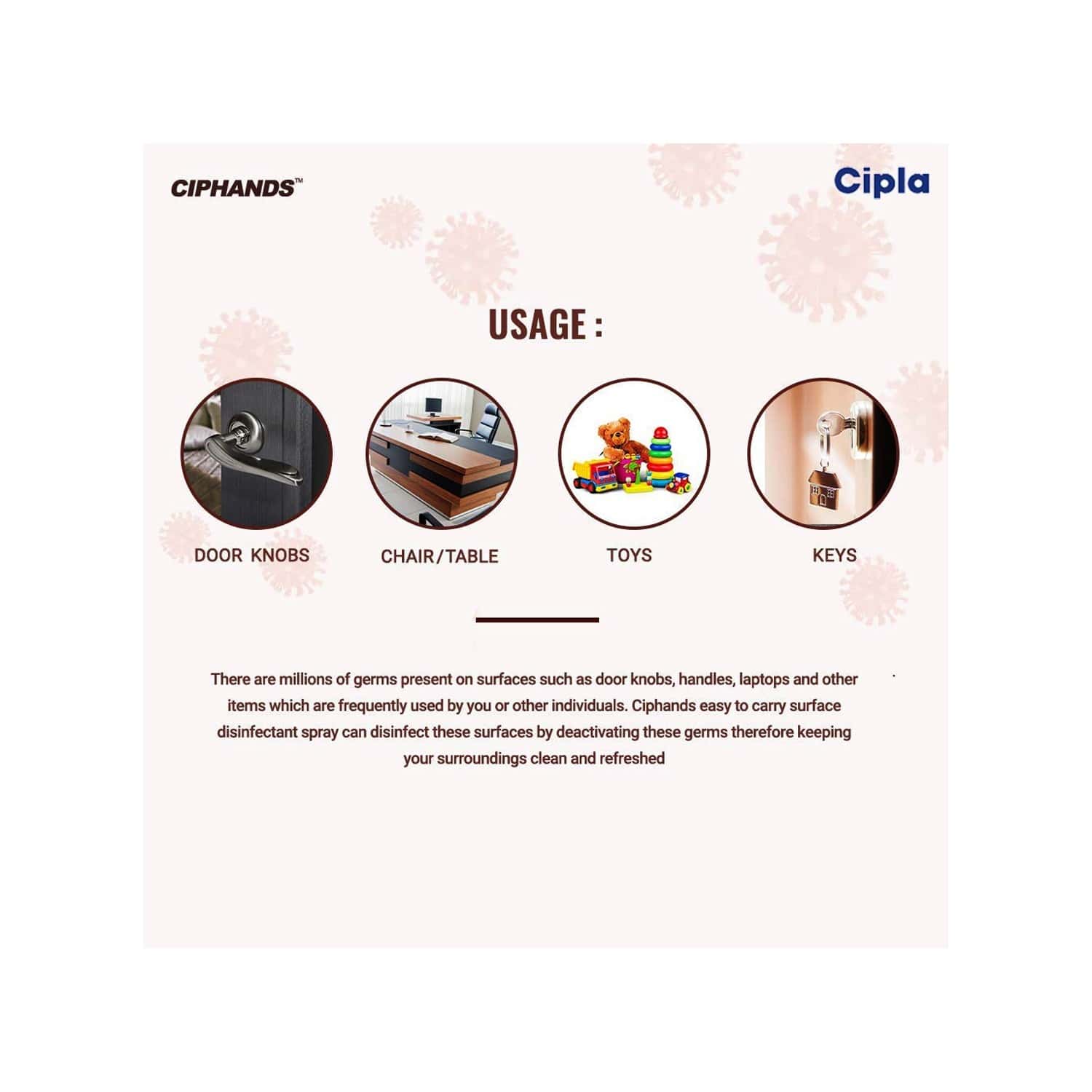 Buy CIPLA CIPHANDS POCKET SPRAY - 18ML Online & Get Upto 60% OFF at ...