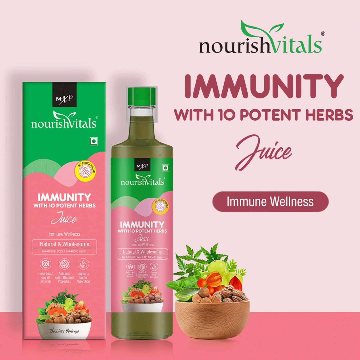 Buy NOURISHVITALS IMMUNITY JUICE + FIT & LEAN JUICE - A NATURAL ...