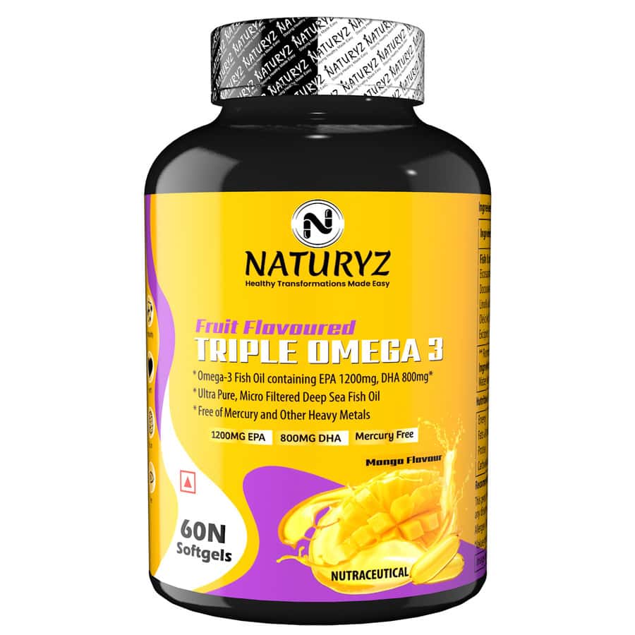 Buy HEALTHKART OMEGA 3 1000MG (WITH 180MG EPA AND 120MG DHA) FISH OIL ...