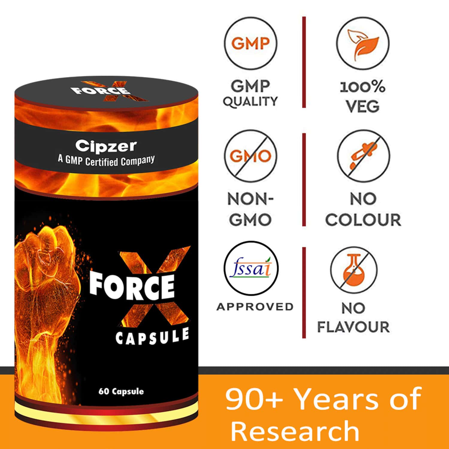 Buy CIPZER FORCE X CAPSULE 60 Online & Get Upto 60% OFF at PharmEasy