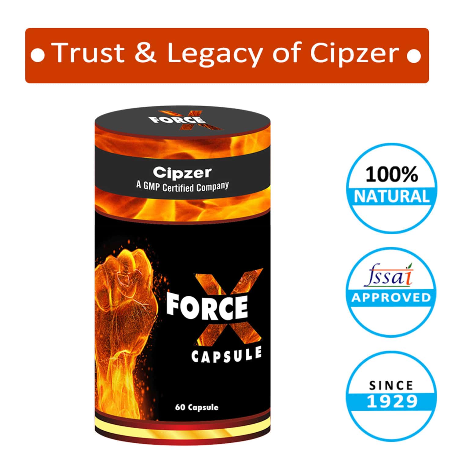 Buy CIPZER FORCE X CAPSULE 60 Online & Get Upto 60% OFF at PharmEasy