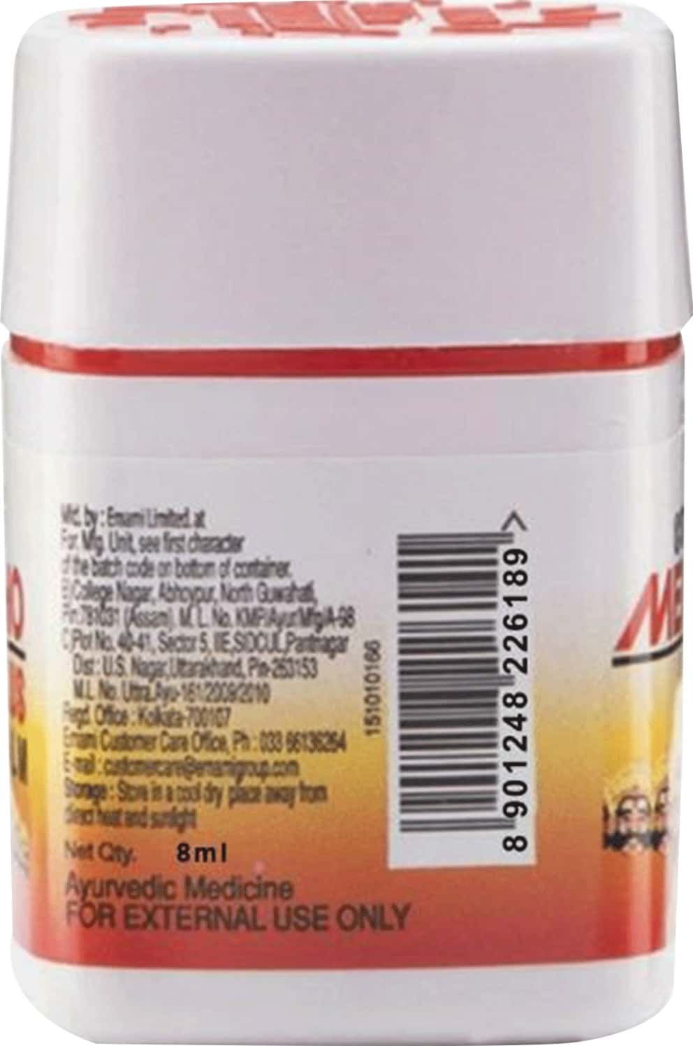 Buy EMAMI MENTHO PLUS HEADACHE RELIEF BALM BOTTLE OF 8 ML Online & Get ...