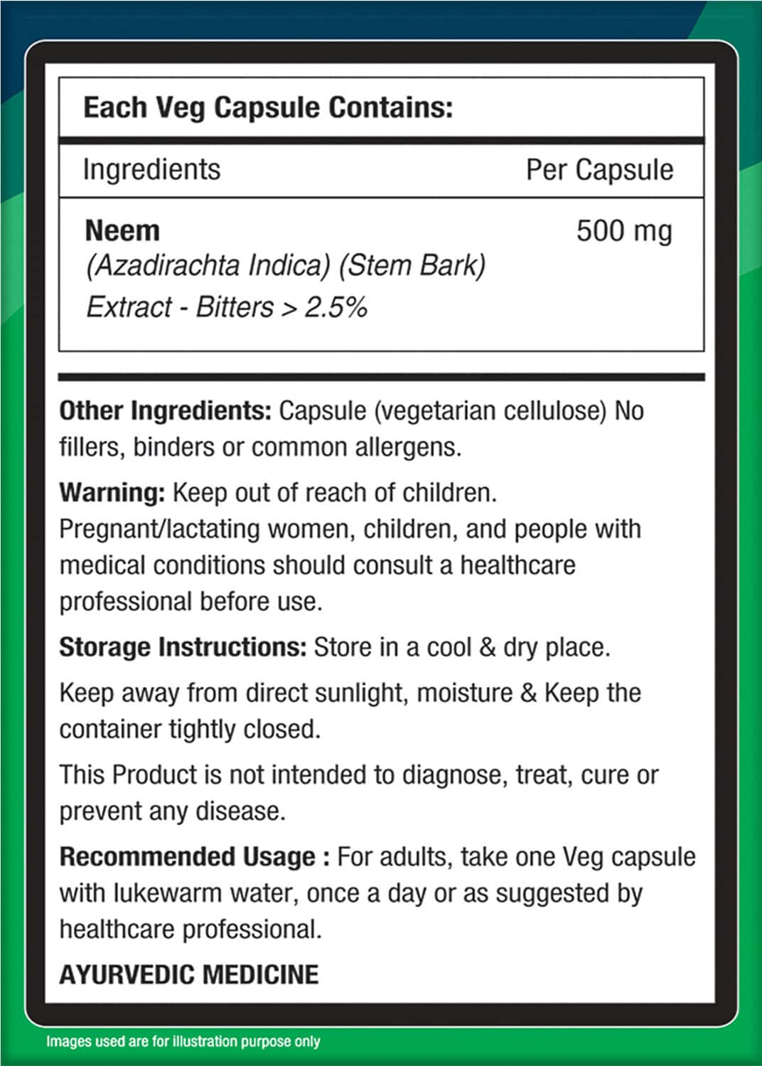 Buy NOURISHVITALS NEEM PURE HERBS 500 MG NEEM BLOOD PURIFIER & FOR ...