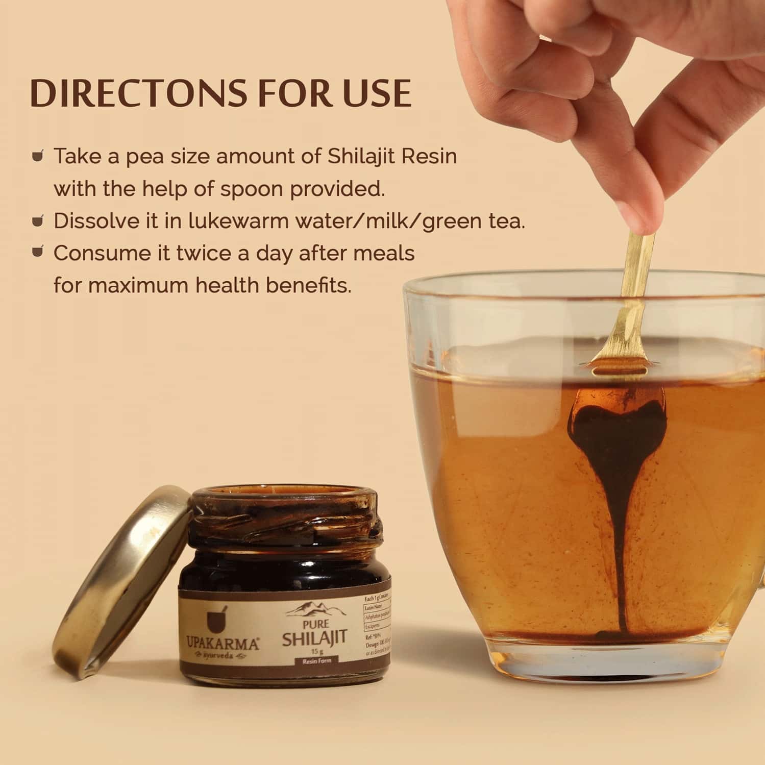 Buy UPAKARMA NATURAL PURE RESIN RAW SHILAJIT/SHILAJEET - 15 GRAM Online ...