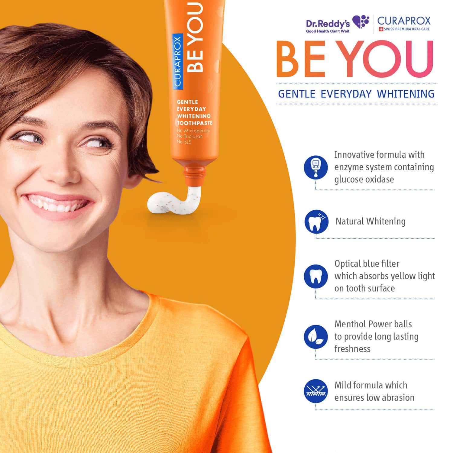 Buy CURAPROX BE YOU TOOTH PASTE PEACH+APRI(ORANGE) - 60ML Online & Get ...