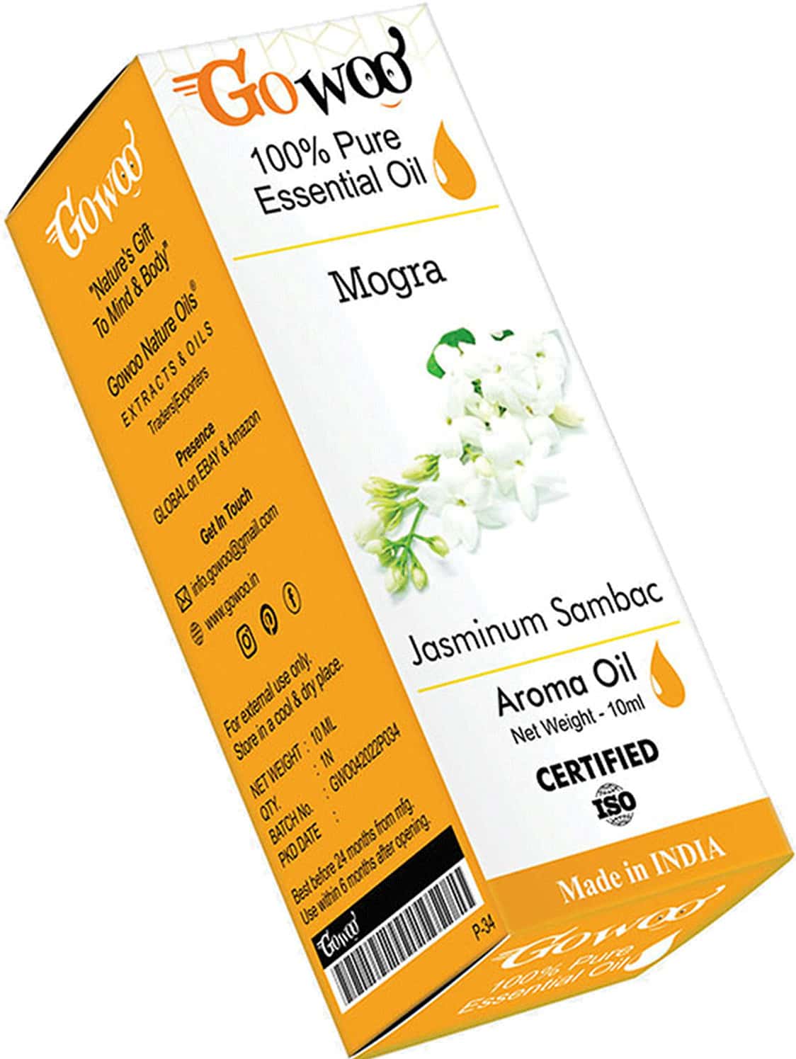 Buy GO WOO 100% PURE MOGRA OIL FOR HAIR SKIN AND AROMATHERAPY 10 ML Online & Get Upto 60% OFF at ...