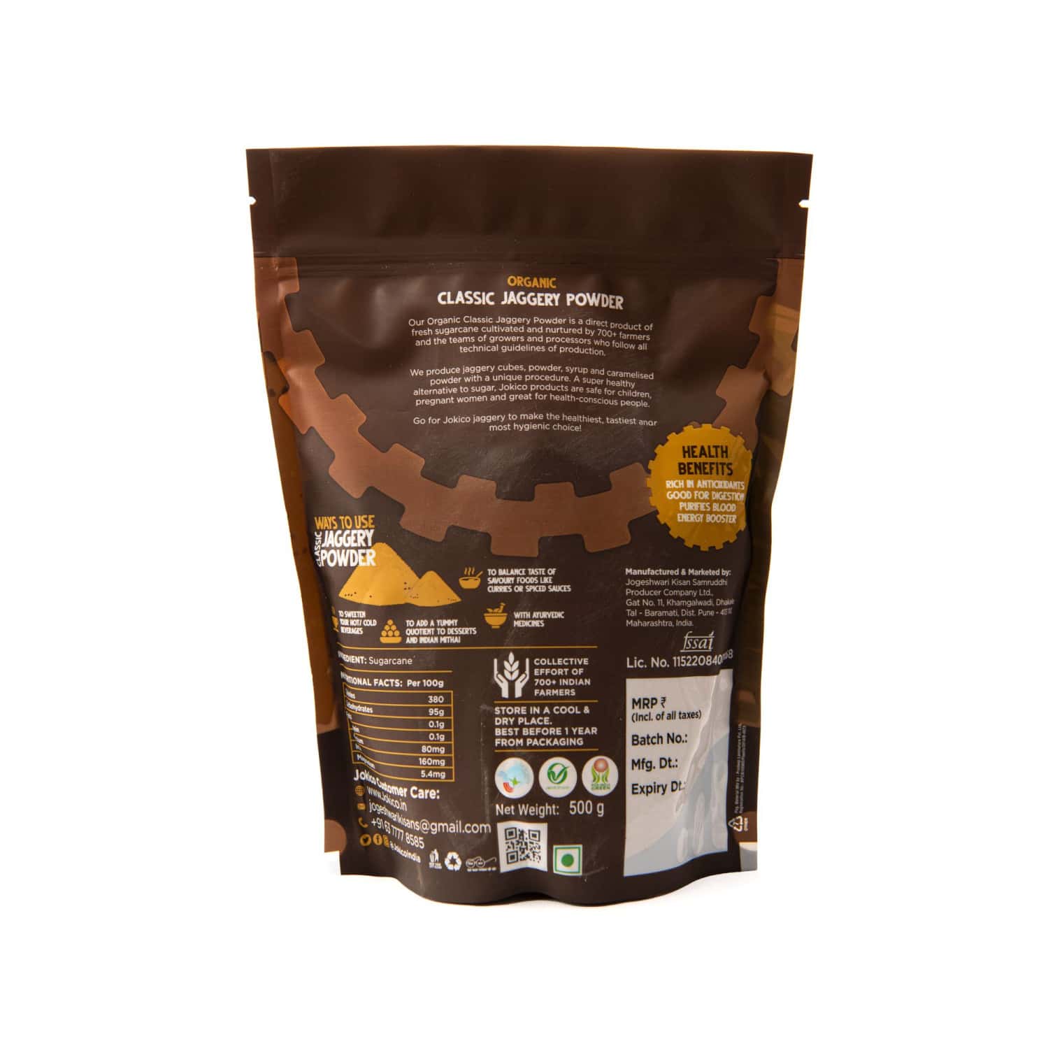 Buy JOKICO ORGANIC JAGGERY POWDER | 100% NATURAL |GOOD FOR DIGESTION ...