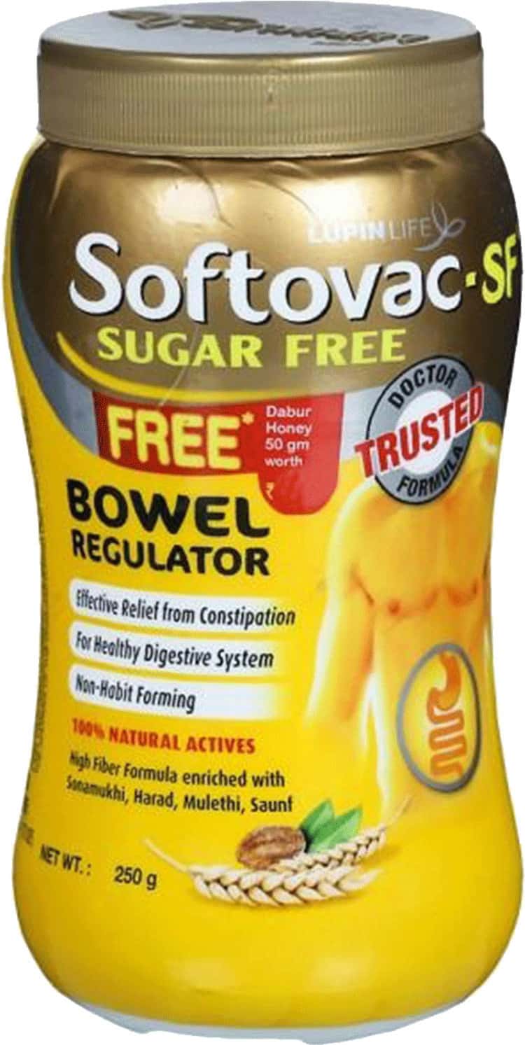 Buy SOFTOVAC SF CONSTIPATION RELIEF POWDER, BOTTLE OF 250G WITH DABUR ...