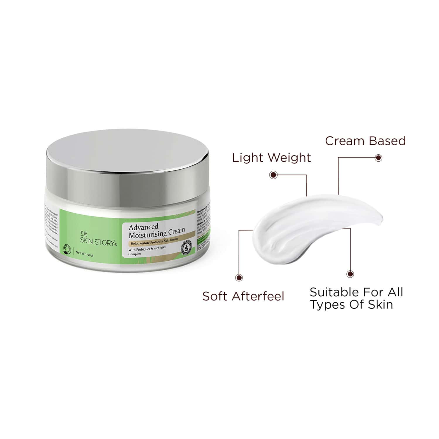 Buy THE SKIN STORY ADVANCED MOISTURISING CREAM 50G Online & Get Upto 60 ...
