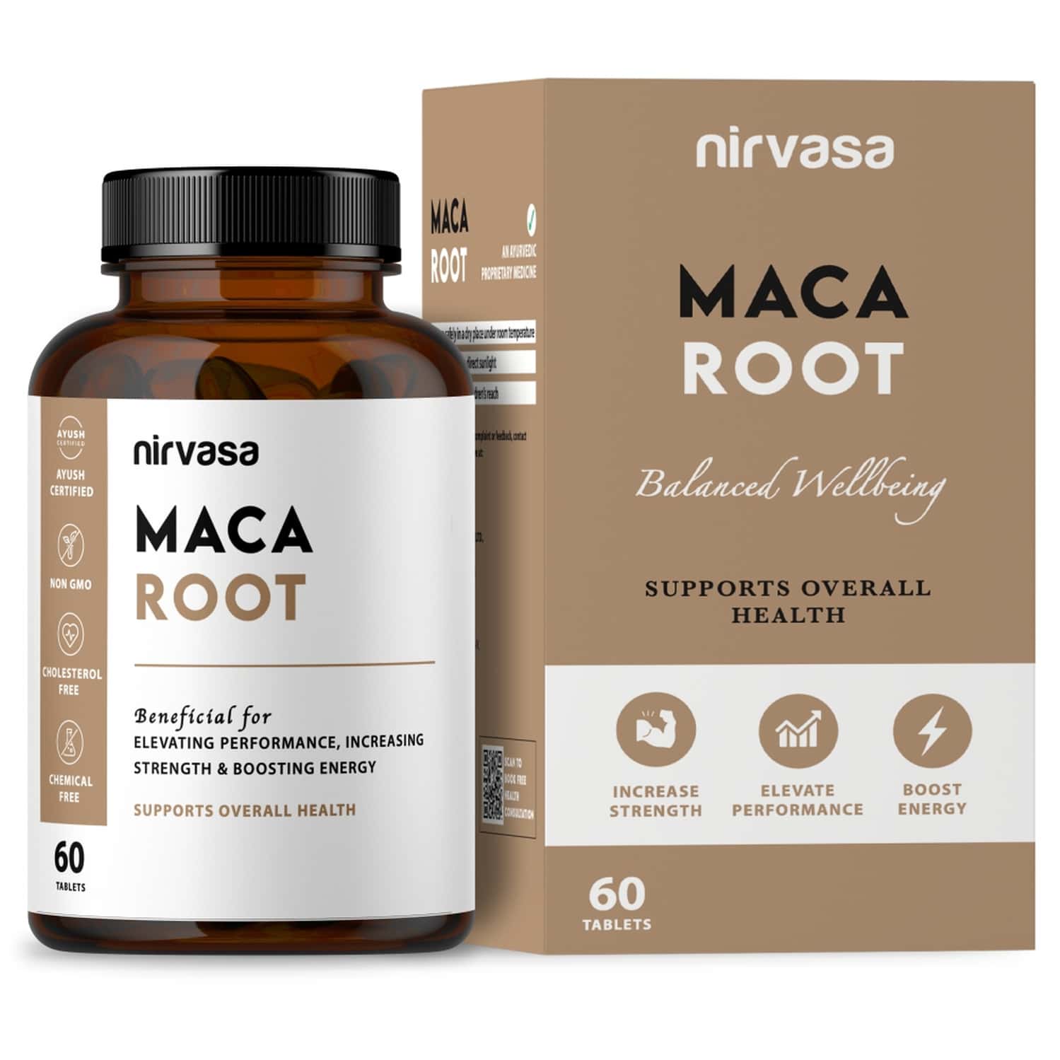 Buy NIRVASA MACA ROOT TABLET, FOR PERFORMANCE, VIGOUR & VITALITY (60 ...
