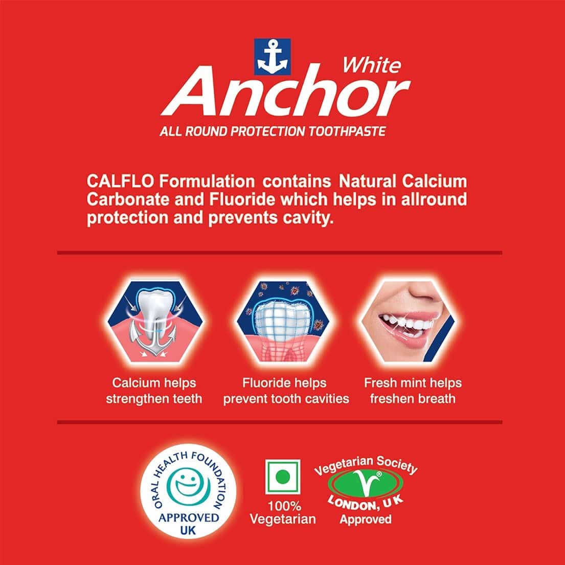 Buy ANCHOR WHITE TOOTHPASTE SUPER SAVER PACK - 200GM X 2 Online & Get ...