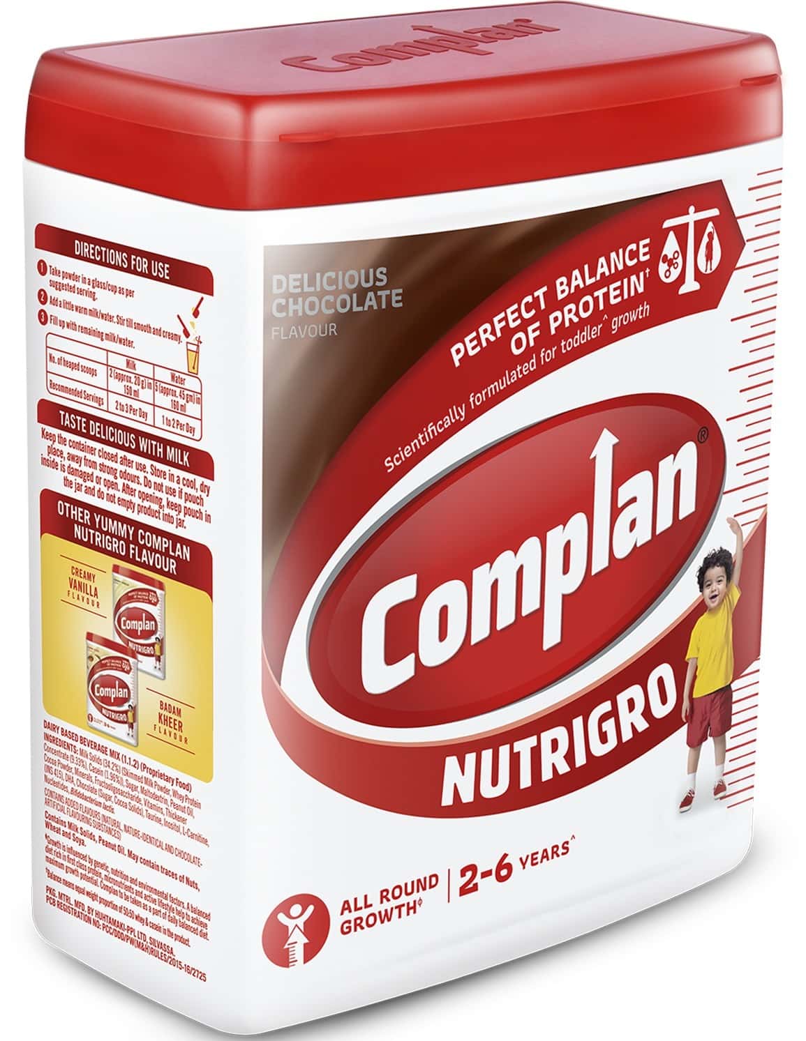 Buy COMPLAN NUTRIGRO DELICIOUS CHOCOLATE JAR - 400G Online & Get Upto 60% OFF at PharmEasy