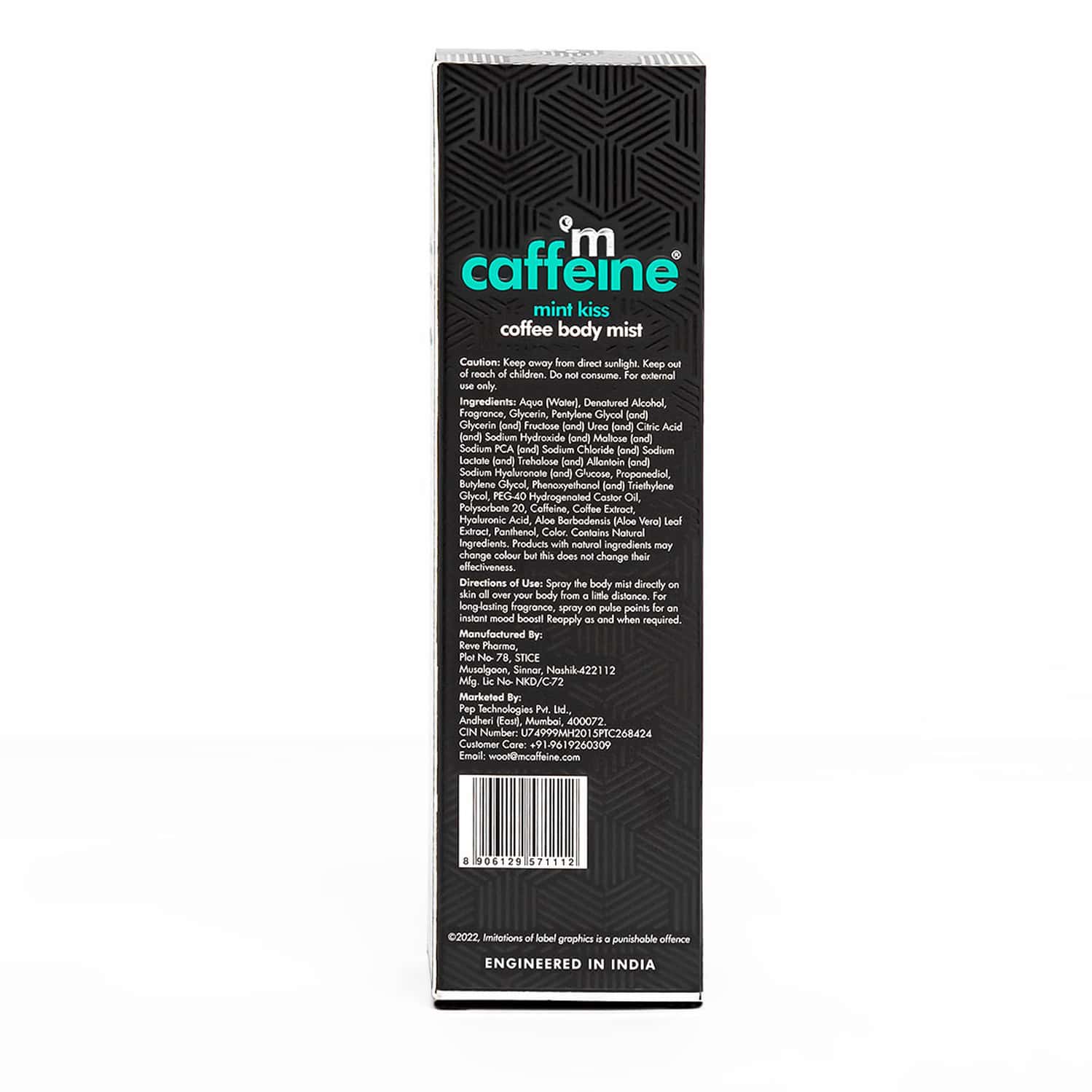 Buy MCAFFEINE MINT KISS - COFFEE BODY MIST (95ML) Online & Get Upto 60% ...