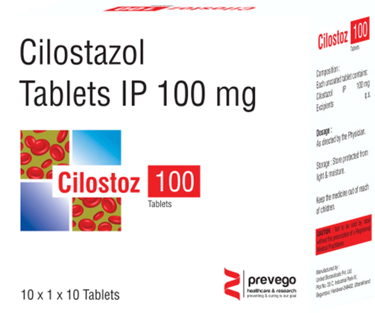 Buy Cilostoz 100 MG Tablet (10) Online at Flat 15% OFF | PharmEasy