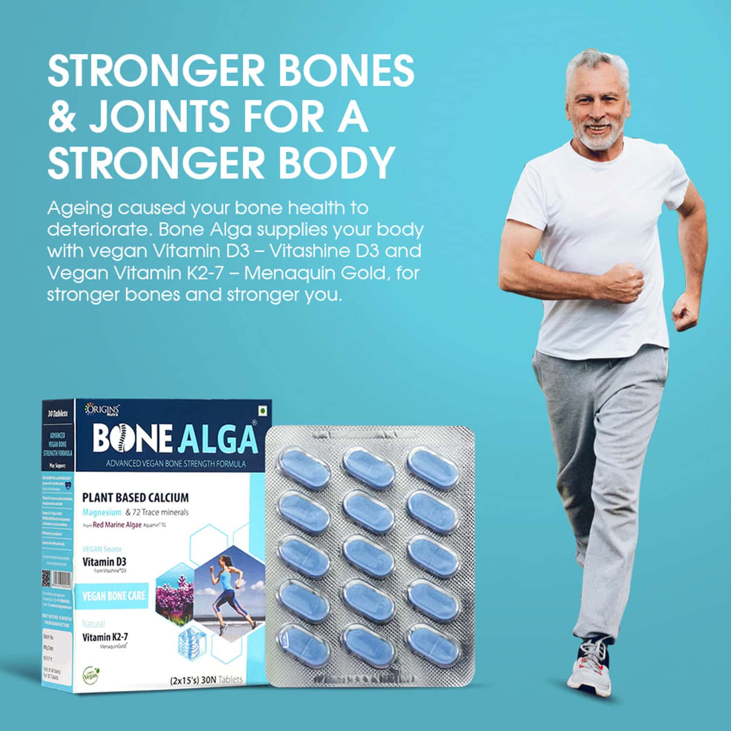 Buy ORIGINS NUTRA BONE ALGA BONE MINERALIZATION & HEALTHY BONES (30 ...