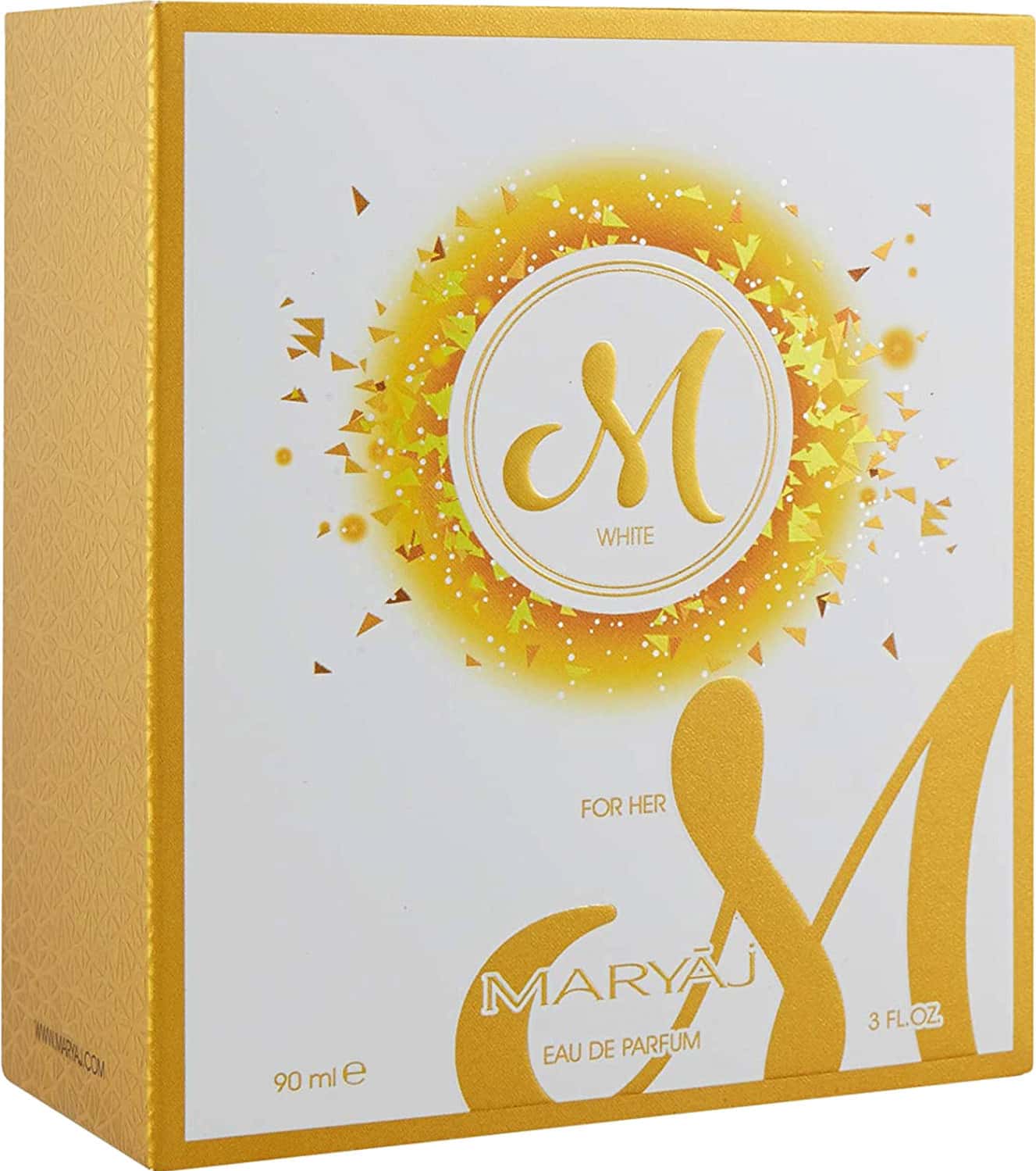 Buy MARYAJ M WHITE PERFUME 90ML FOR WOMEN AND AJMAL SHADOW DEODORANT ...