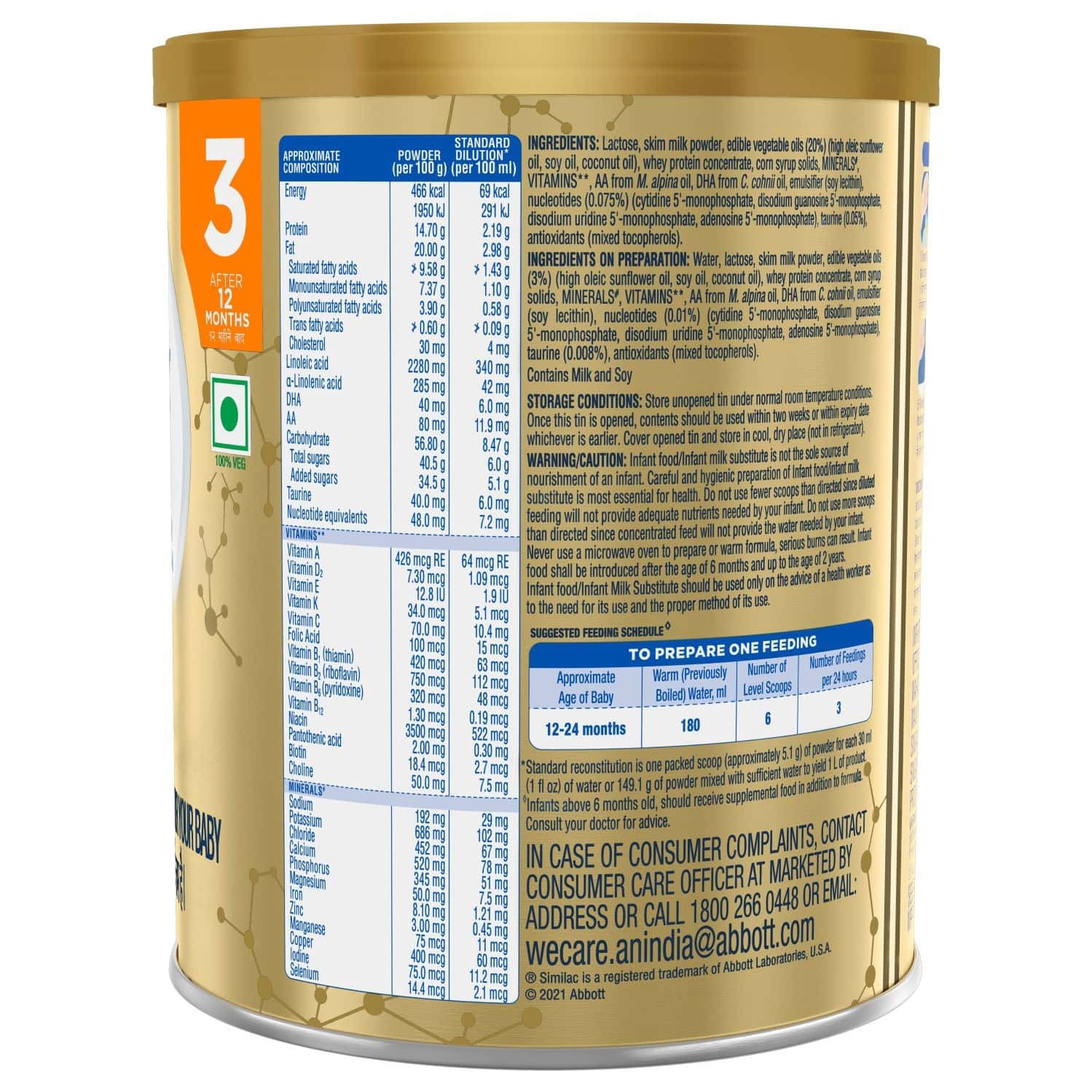 Buy SIMILAC PLUS INFANT FORMULA WITH ADDED DHA & VITAMIN E STAGE 3 ...