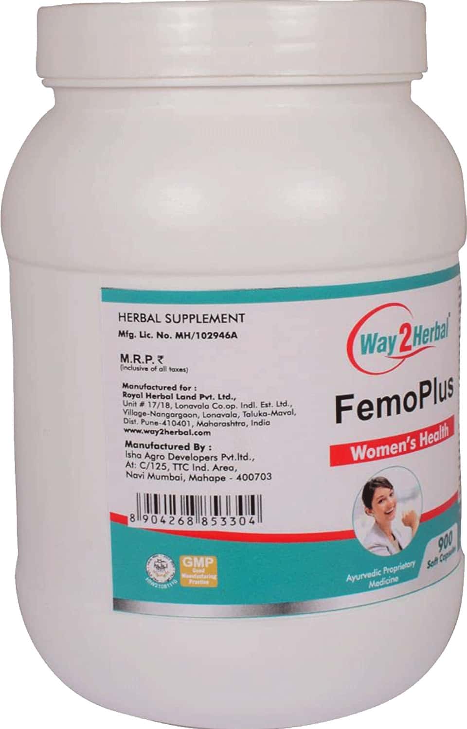 Buy WAY2HERBAL FEMOPLUS - 900 CAPSULES PACK OF 2 Online & Get Upto 60% ...