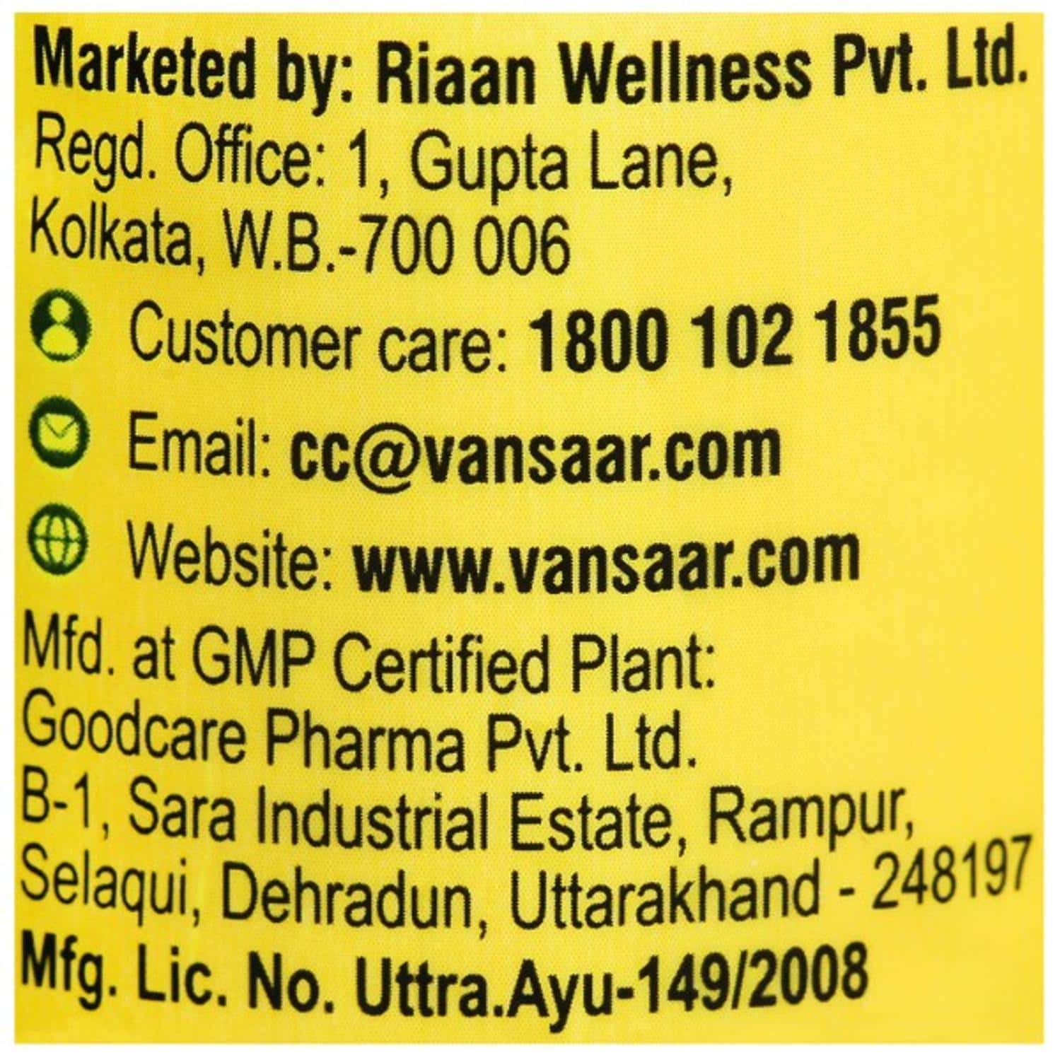 Buy VANSAAR KABZ CARE EFFECTIVE RELIEF FROM CONSTIPATION INDIGESTION ...