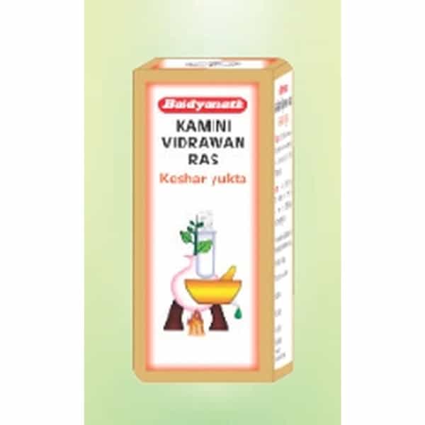 Buy BAIDYANATH KAMINI VIDRAWAN RAS KESHAR YUKTA TABLET Online & Get ...
