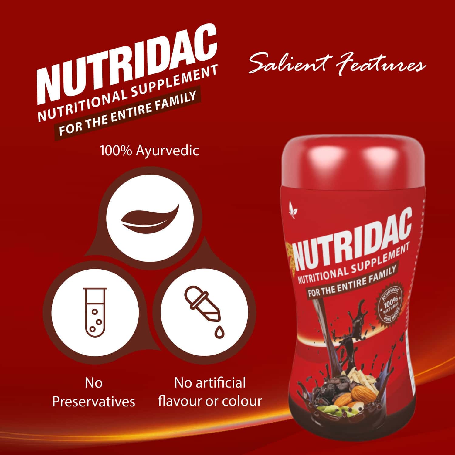 Buy NUTRIDAC GRANULES 450 GM | HEALTH DRINK FOR ENTIRE FAMILY | 100% ...