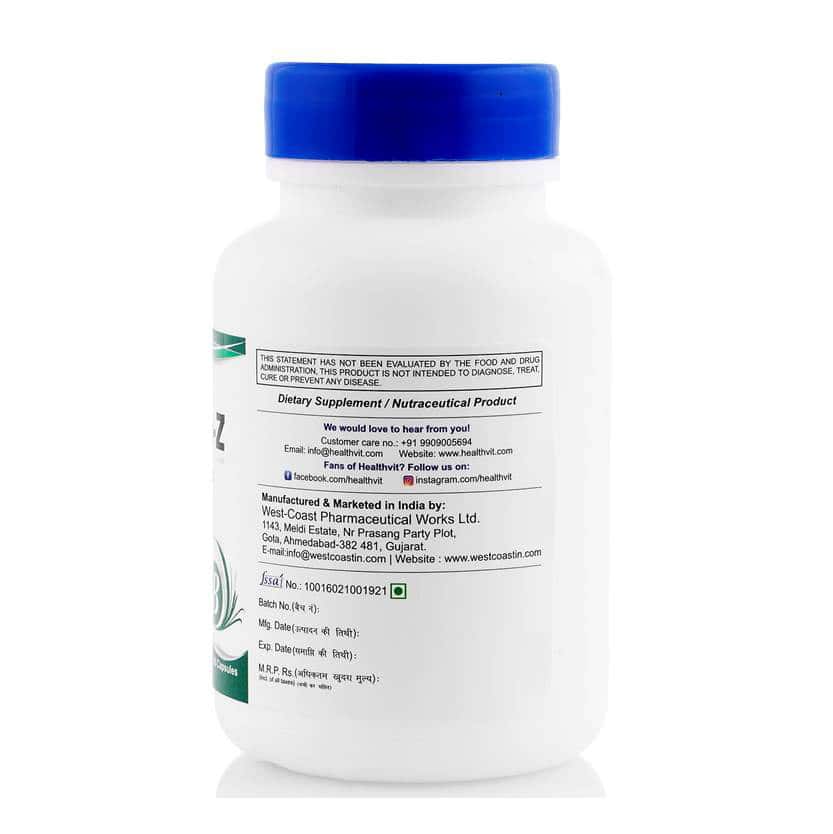 Buy Healthvit Biotino-Z Biotin With Zinc Multivitamin Capsules Bottle ...