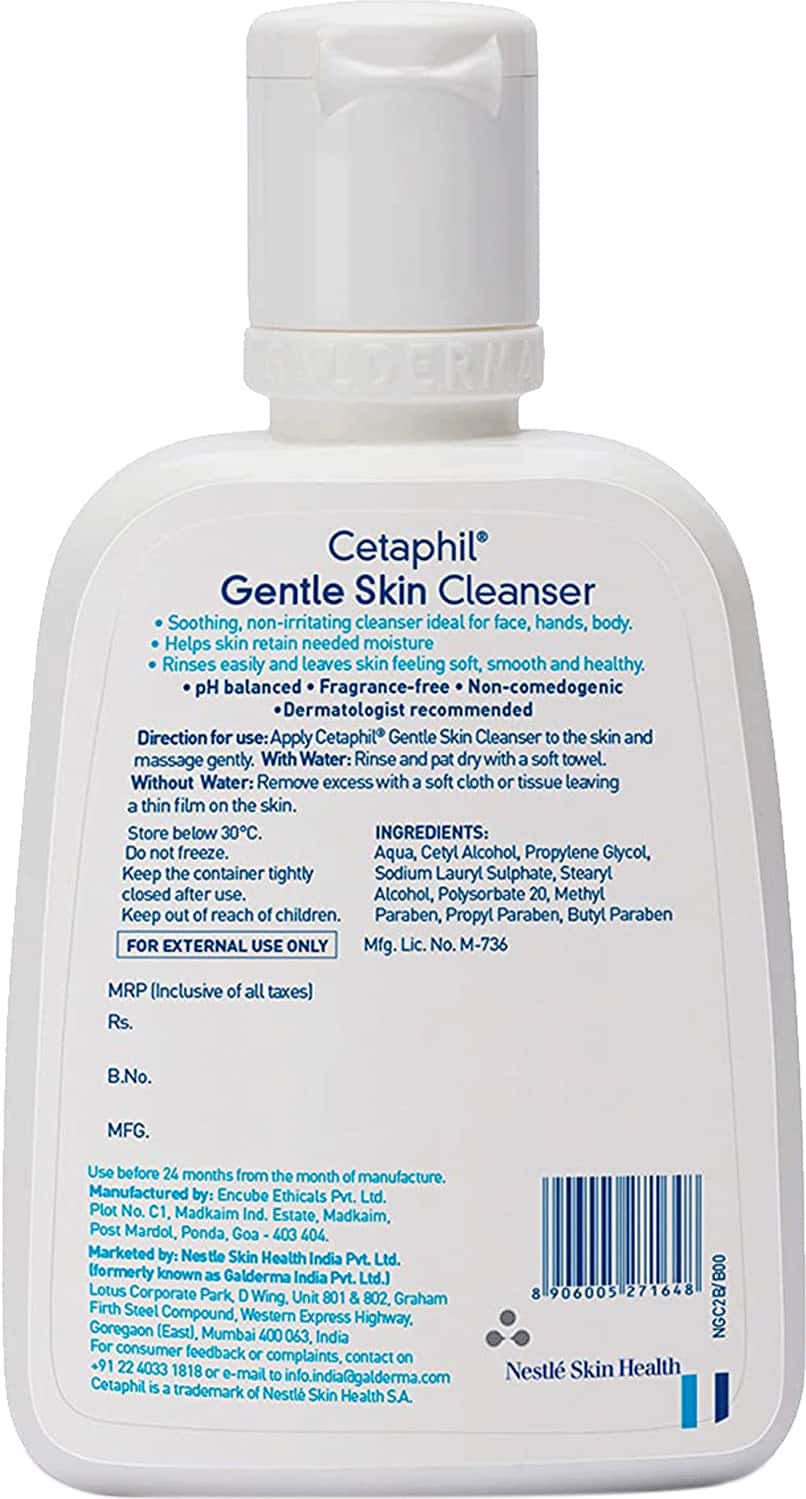 Buy CETAPHIL GENTLE SKIN CLEANSER 125ML ( PACK OF 2) Online & Get Upto ...