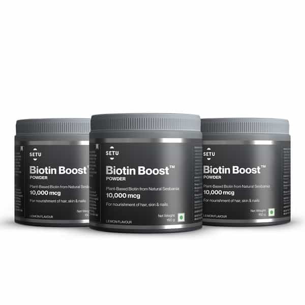 Buy SETU PLANT-BASED BIOTIN BOOST POWDER | LEMON FLAVOUR 450 GRAM ...
