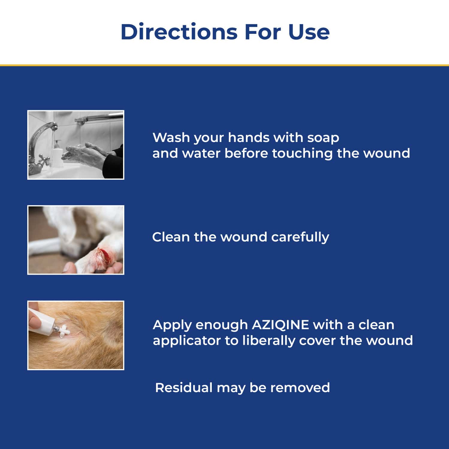 Buy AZIQINE ANIMAL WOUND AND DRESSING FILM FORMING GEL (50GM) Online ...