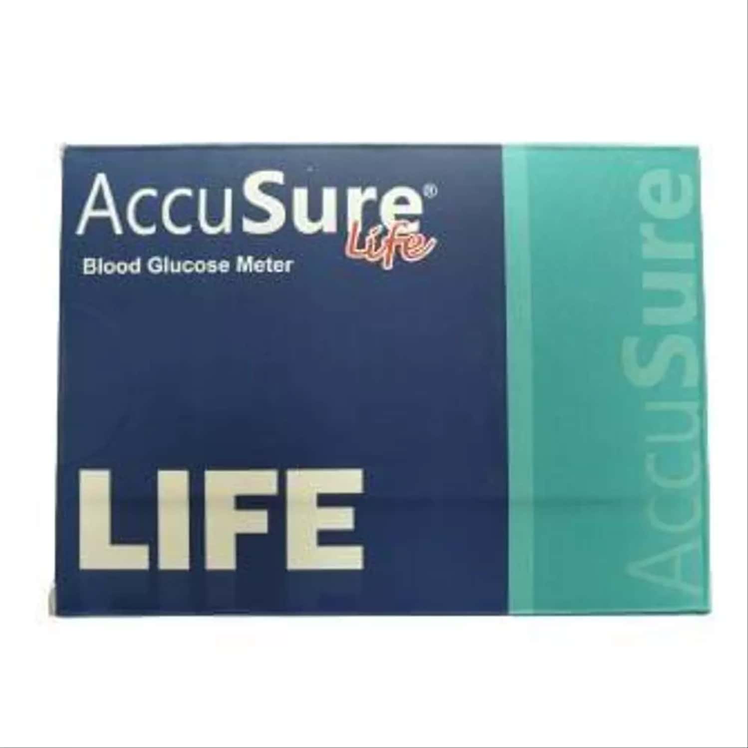 Buy ACCUSURE LIFE BLOOD GLUCOMETER STRIPS - 25 STRIPS Online & Get Upto ...