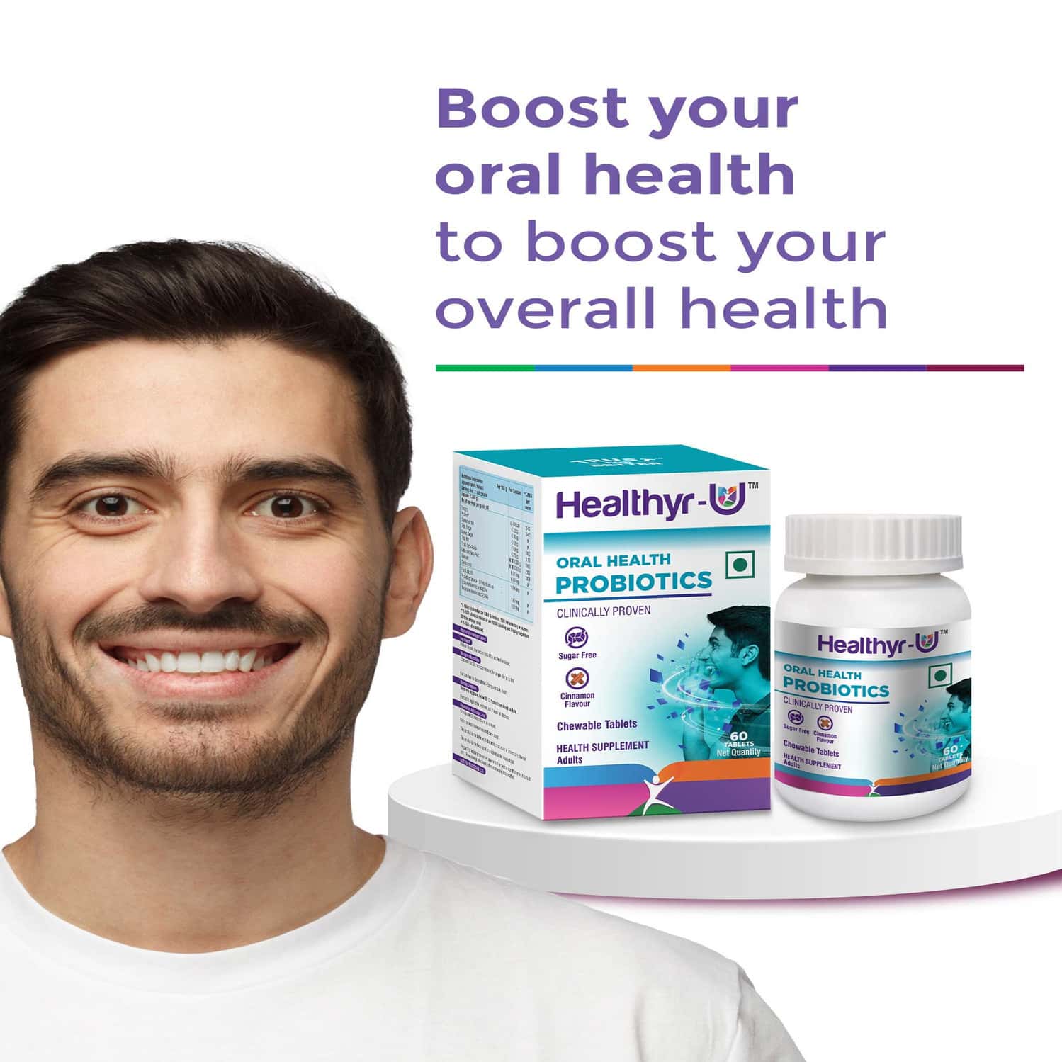 Buy HEALTHYR-U CINNAMON FLAVOUR SUGAR FREE ORAL HEALTH PROBIOTICS ...