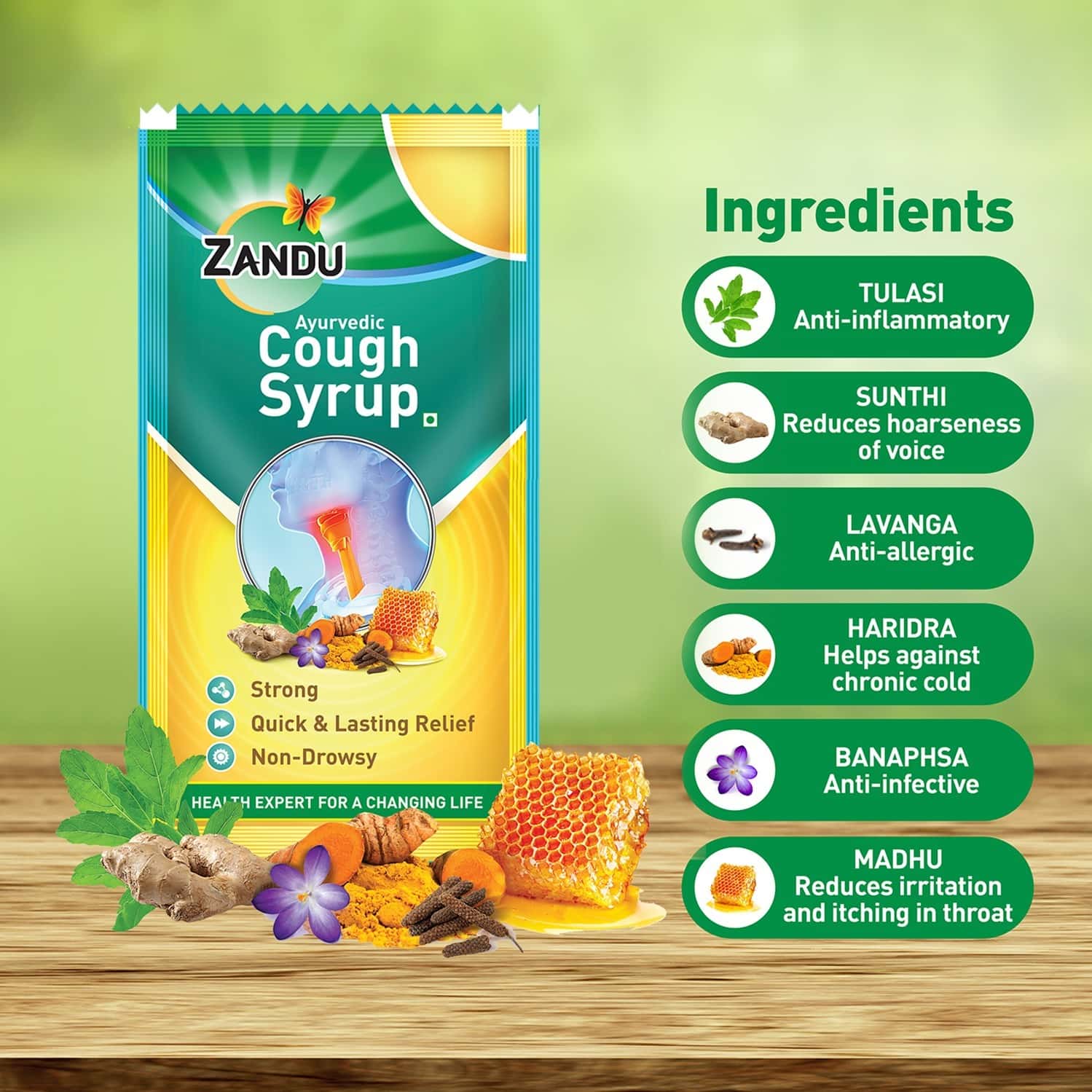 Buy ZANDU AYURVEDIC COUGH SYRUP - 8 ML Online & Get Upto 60% OFF at ...