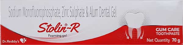 Buy STOLIN-R FOAMING GEL GUM CARE TOOTHPASTE - 70G Online & Get Upto 60 ...