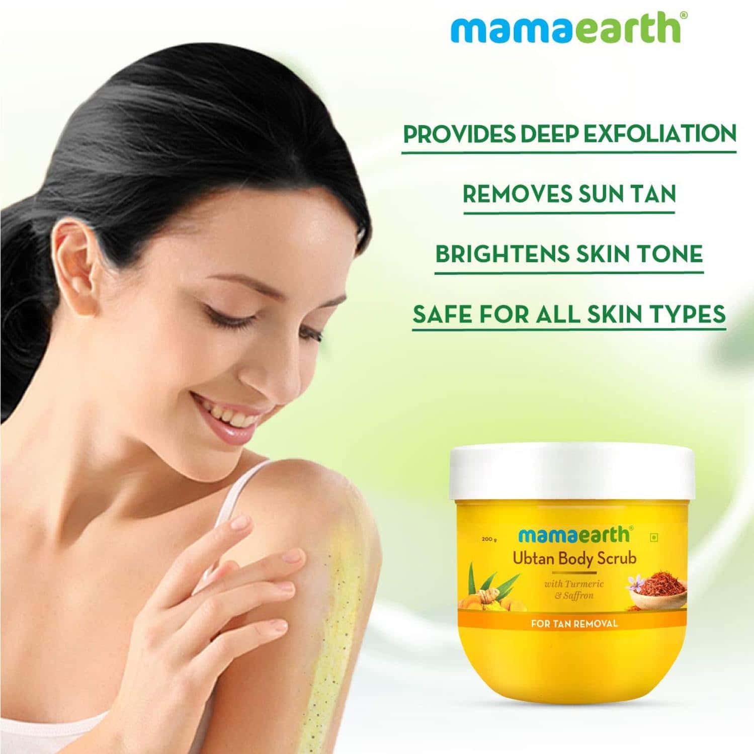 Buy MAMAEARTH UBTAN TAN REMOVAL BODY SCRUB 200 G Online & Get Upto 60% ...