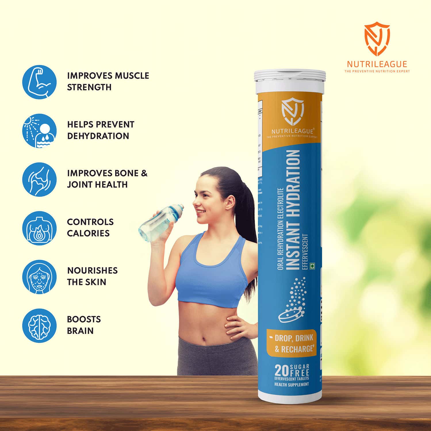 Buy NUTRILEAGUE INSTANT HYDRATION EFFERVESCENT TABLET | REHYDRATION ...