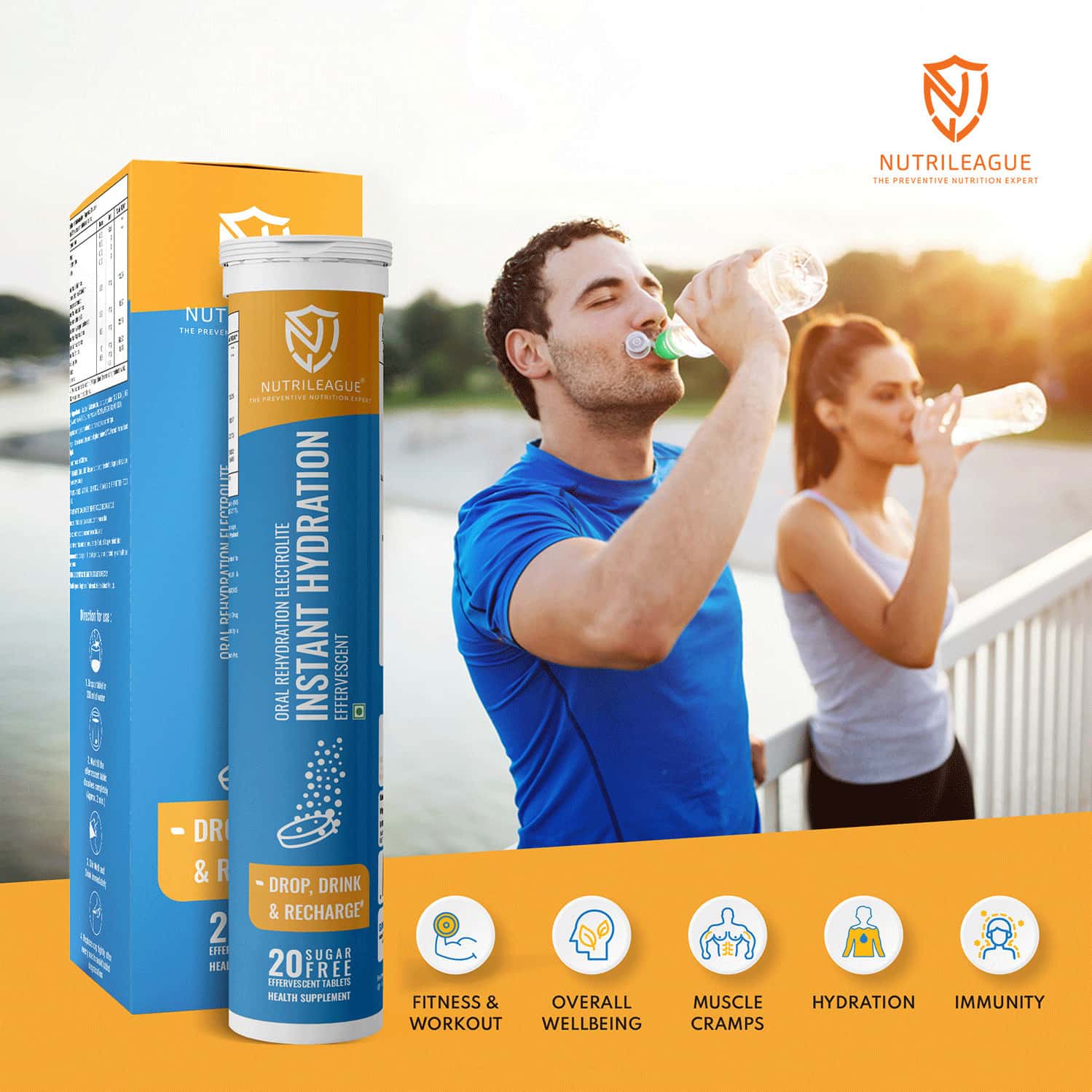 Buy NUTRILEAGUE INSTANT HYDRATION EFFERVESCENT TABLET | REHYDRATION ...