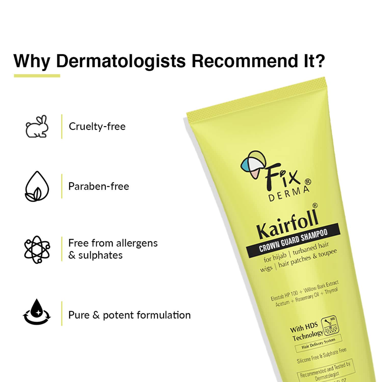 Buy FIXDERMA KAIRFOLL CROWN GUARD SHAMPOO WITH ROSEMARY OIL FOR HAIRS ...