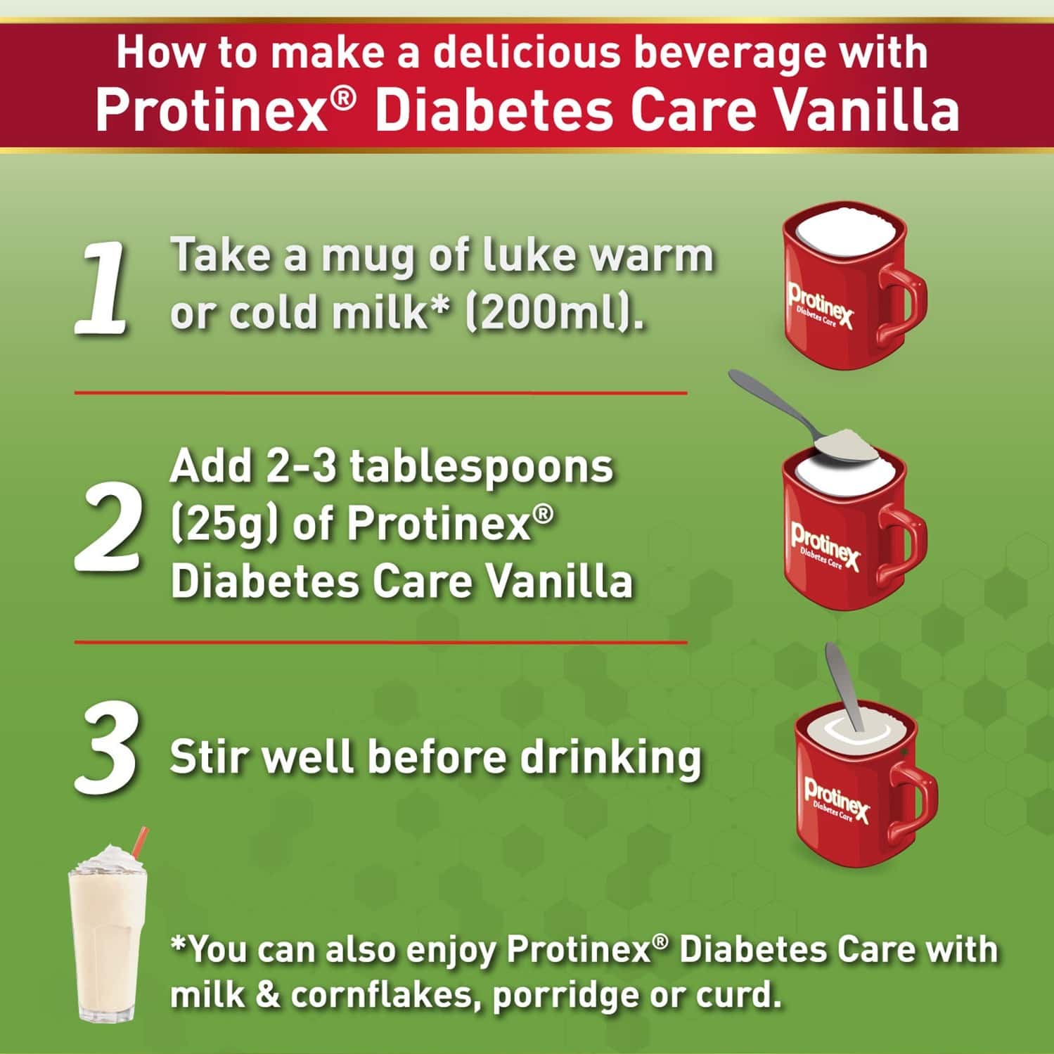 Buy PROTINEX DIABETES CARE VANILLA 400GM- NUTRITION DRINK FOR INDIAN ...