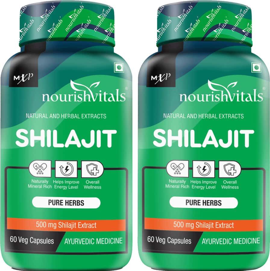 Buy NOURISHVITALS PREMIUM SHILAJIT 50% FULVIC ACID HIGH STRENGTH 500 MG ...