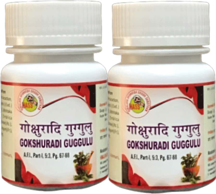 Buy HASS GOKSHUKRADI GUGGULU (40 TABLETS OF 500MG EACH X 3) FOR KIDNEY ...
