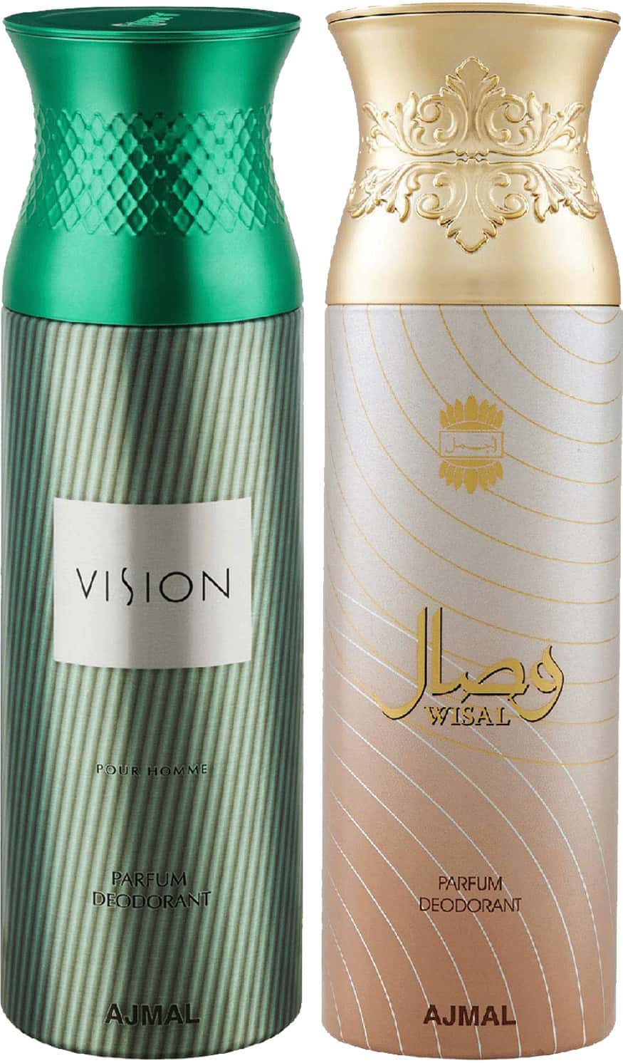 Buy AJMAL VISION HIM & WISALDHAHAB DEODORANT SPRAY GIFT FOR MEN (200 ML ...